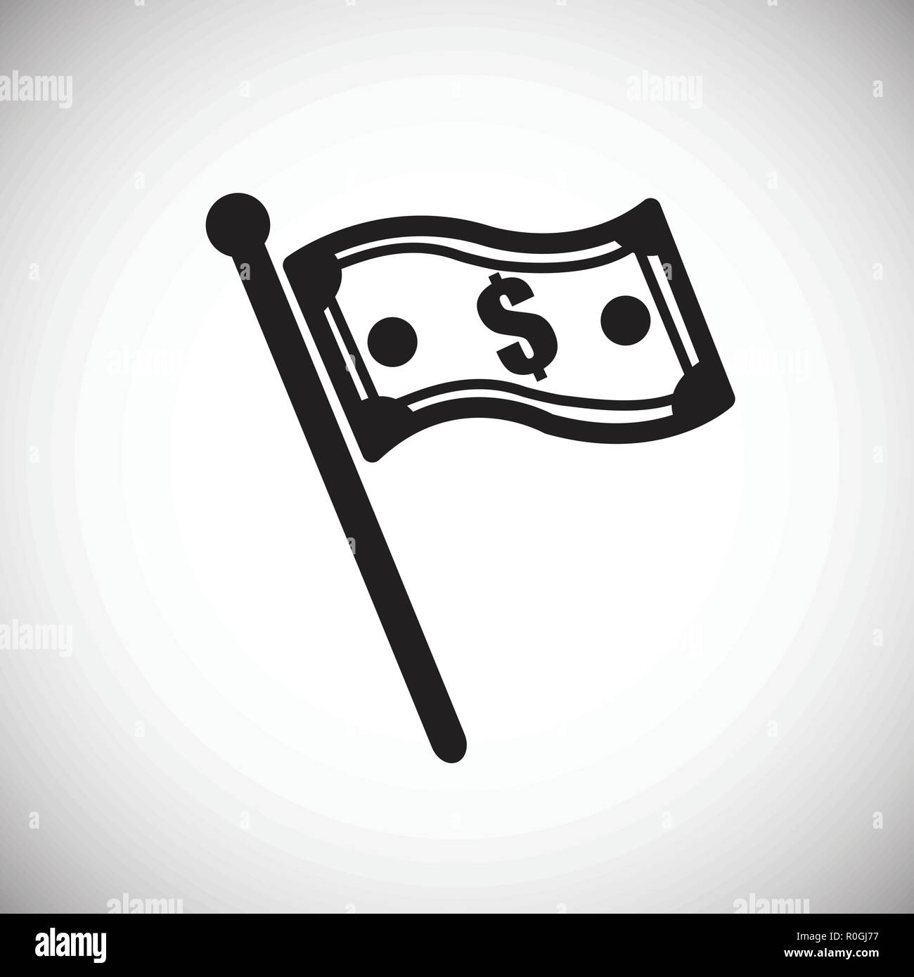 Dollar flag on white background Stock Vector Image & Art - Alamy