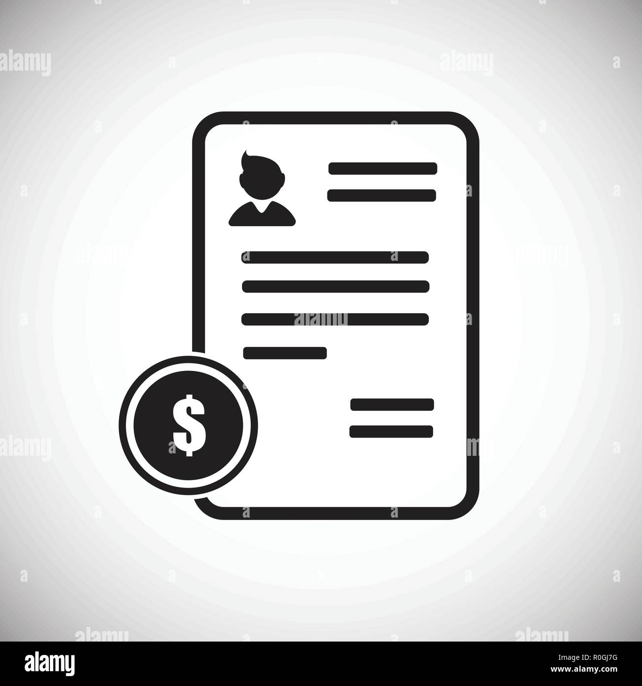 Business contract on white background Stock Vector Image & Art - Alamy