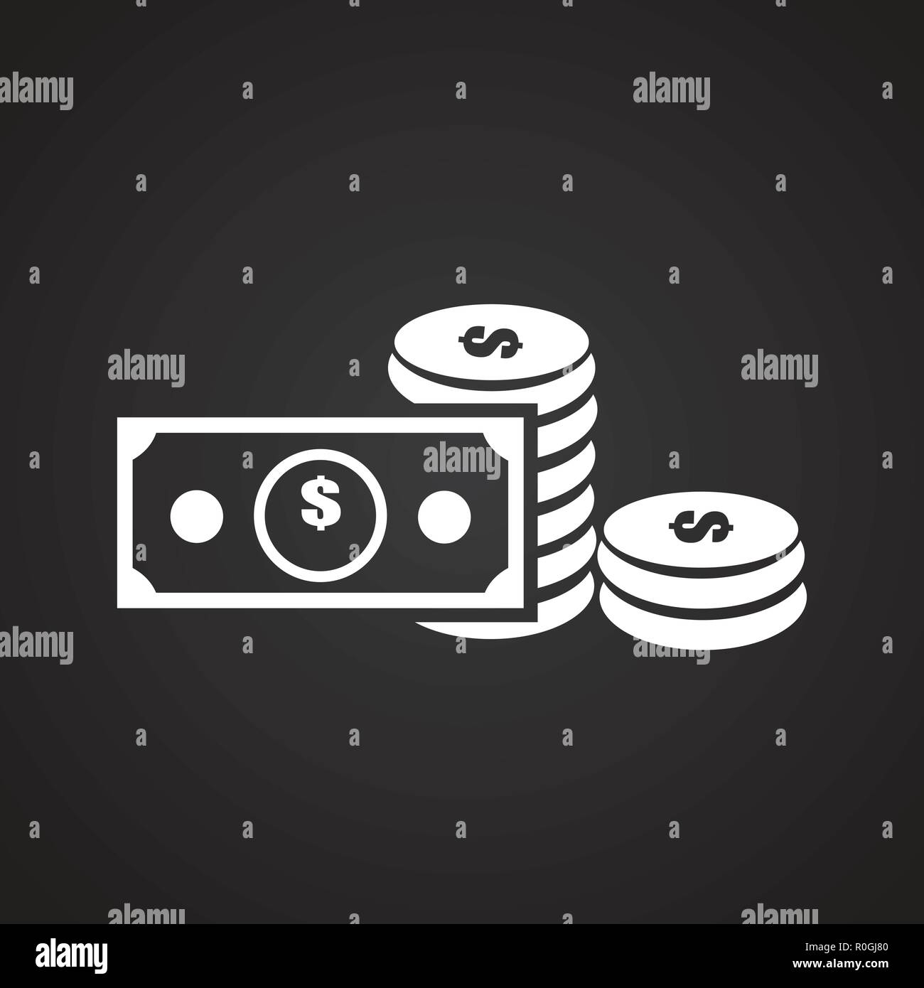 Capital on black background Stock Vector Image & Art - Alamy