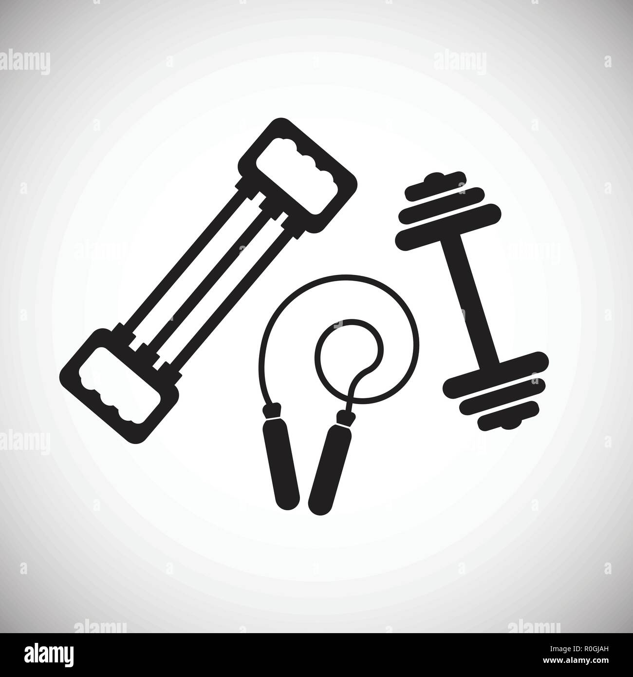 Sport inventory acessories on white background Stock Vector Image & Art ...