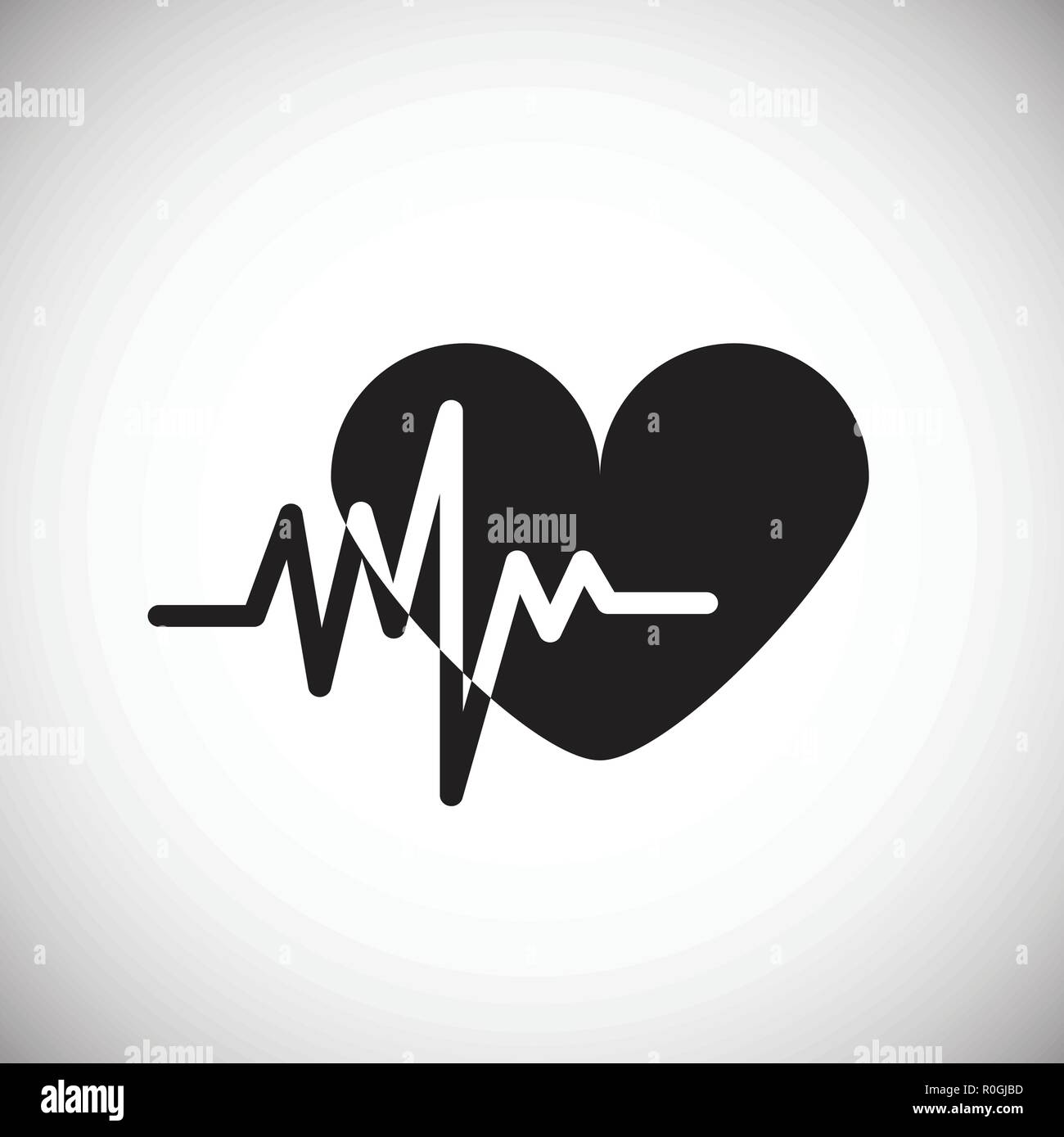 Heart rate cardio on white background Stock Vector Image & Art - Alamy
