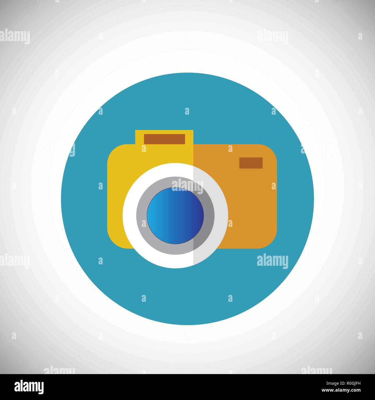 Tourist camera on flat background Stock Vector Image & Art - Alamy