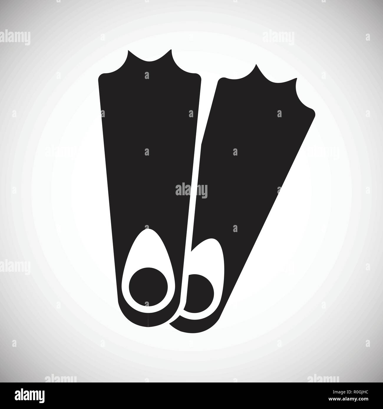 Fins on white background Stock Vector Image & Art - Alamy