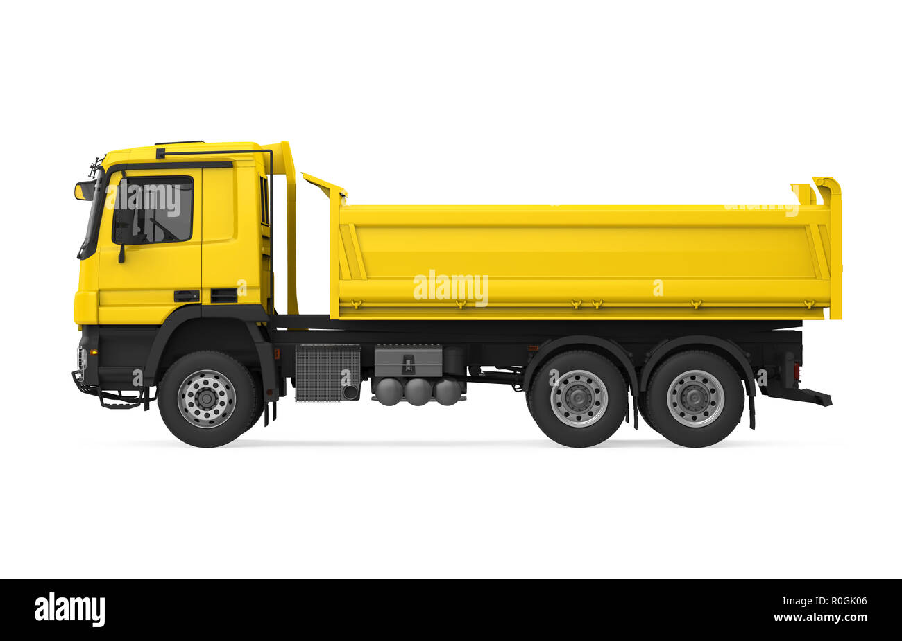 Tipper Dump Truck Isolated Stock Photo - Alamy