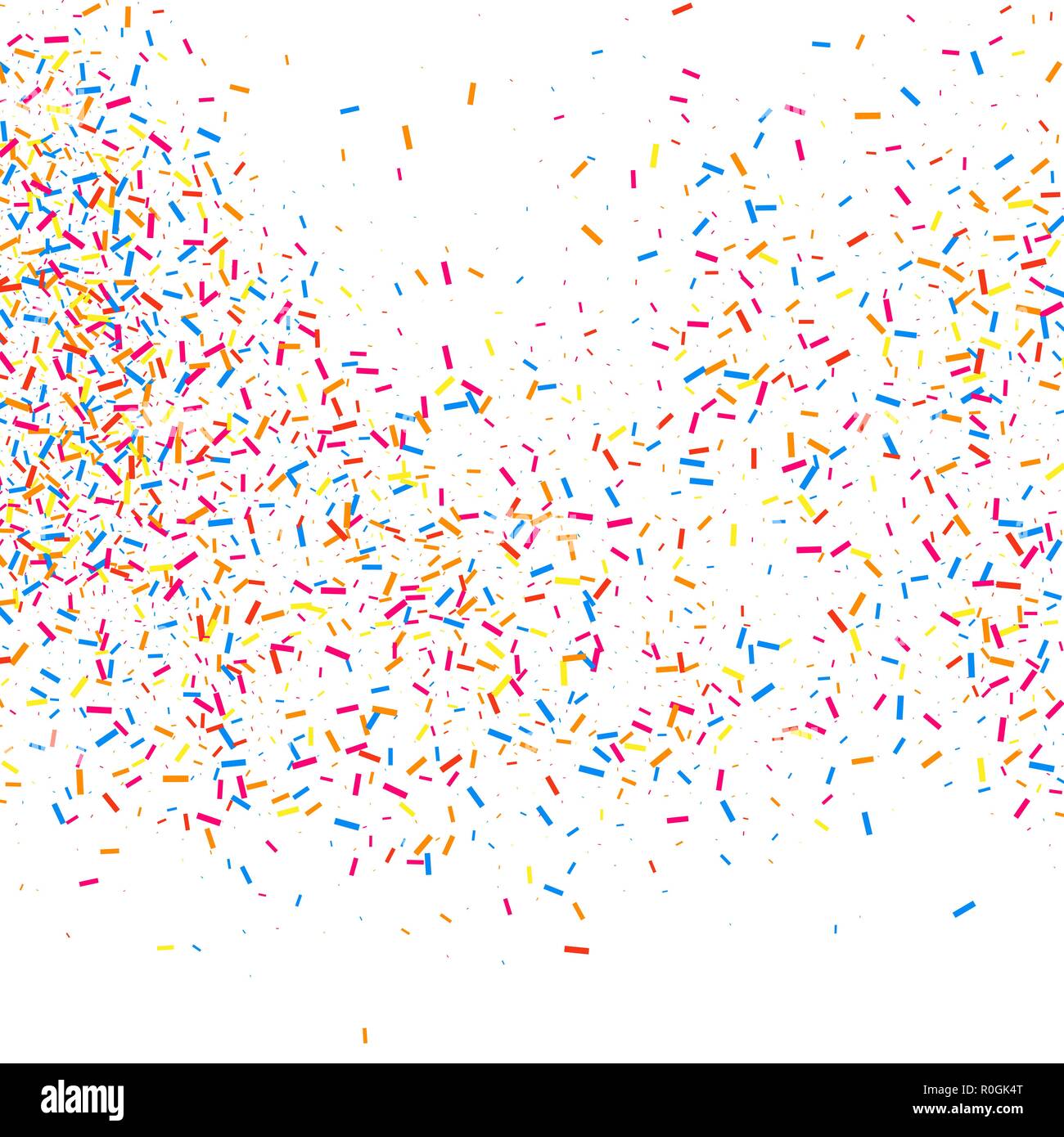 Colorful explosion of confetti. Grainy abstract multicolored texture ...