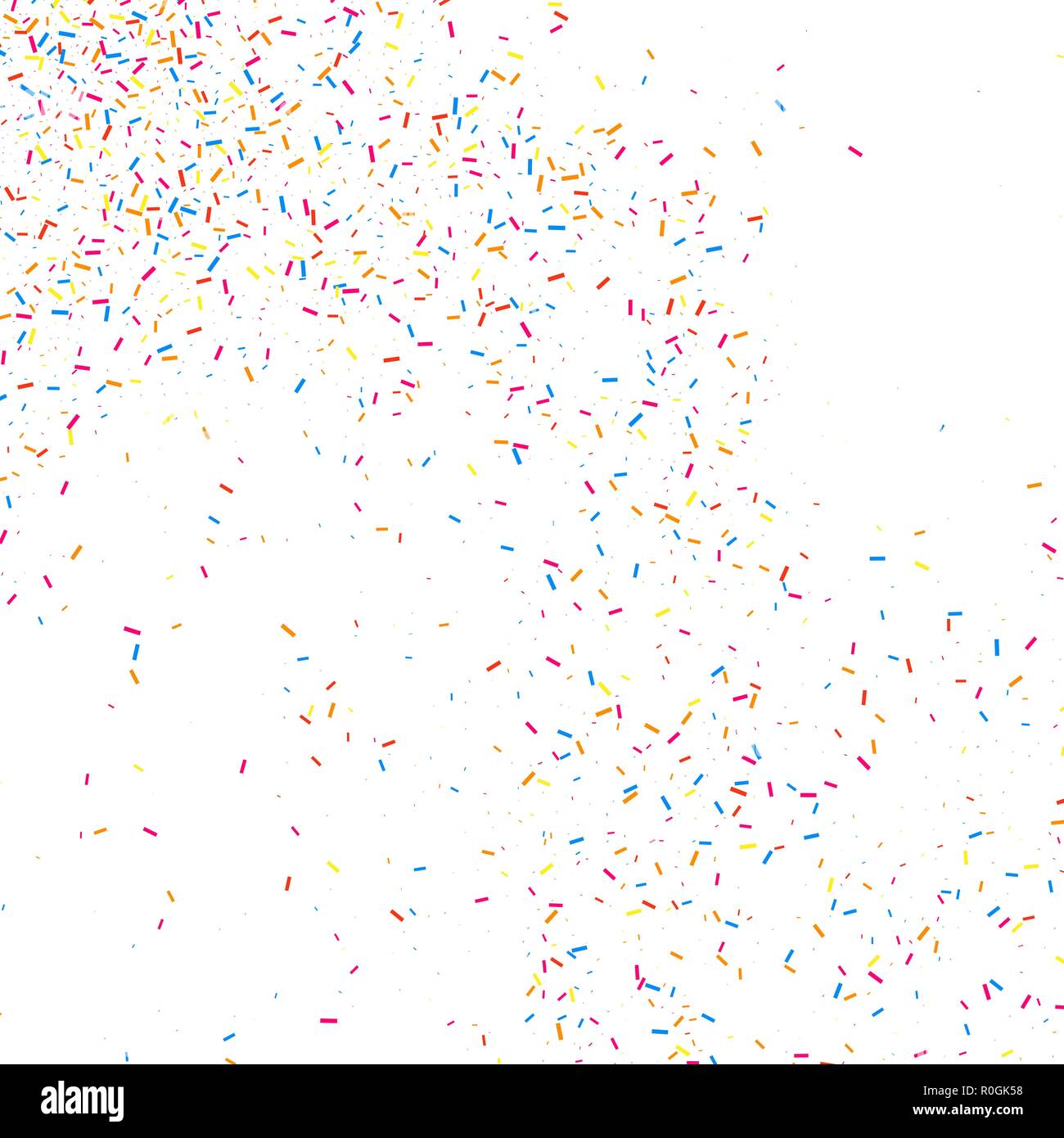 Colorful explosion of confetti. Grainy abstract multicolored texture ...