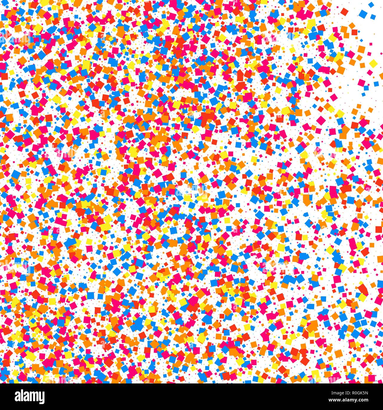 Colorful explosion of confetti. Grainy abstract multicolored texture ...
