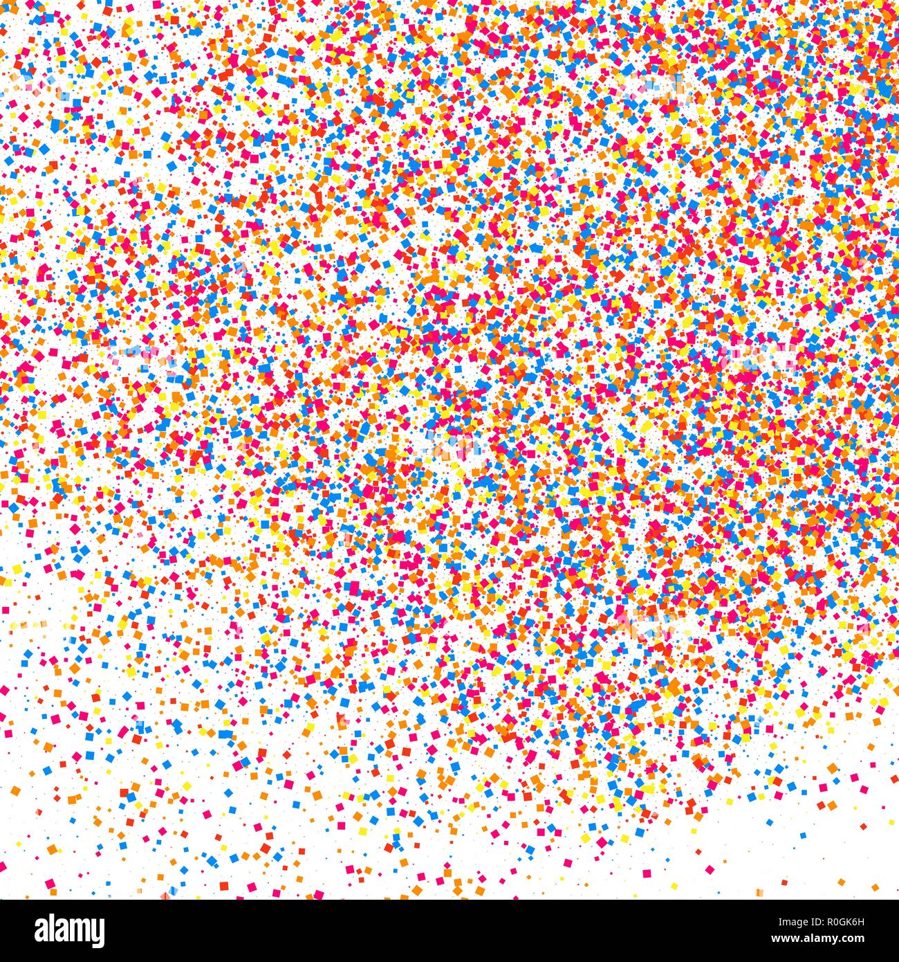 Colorful explosion of confetti. Grainy abstract multicolored texture ...