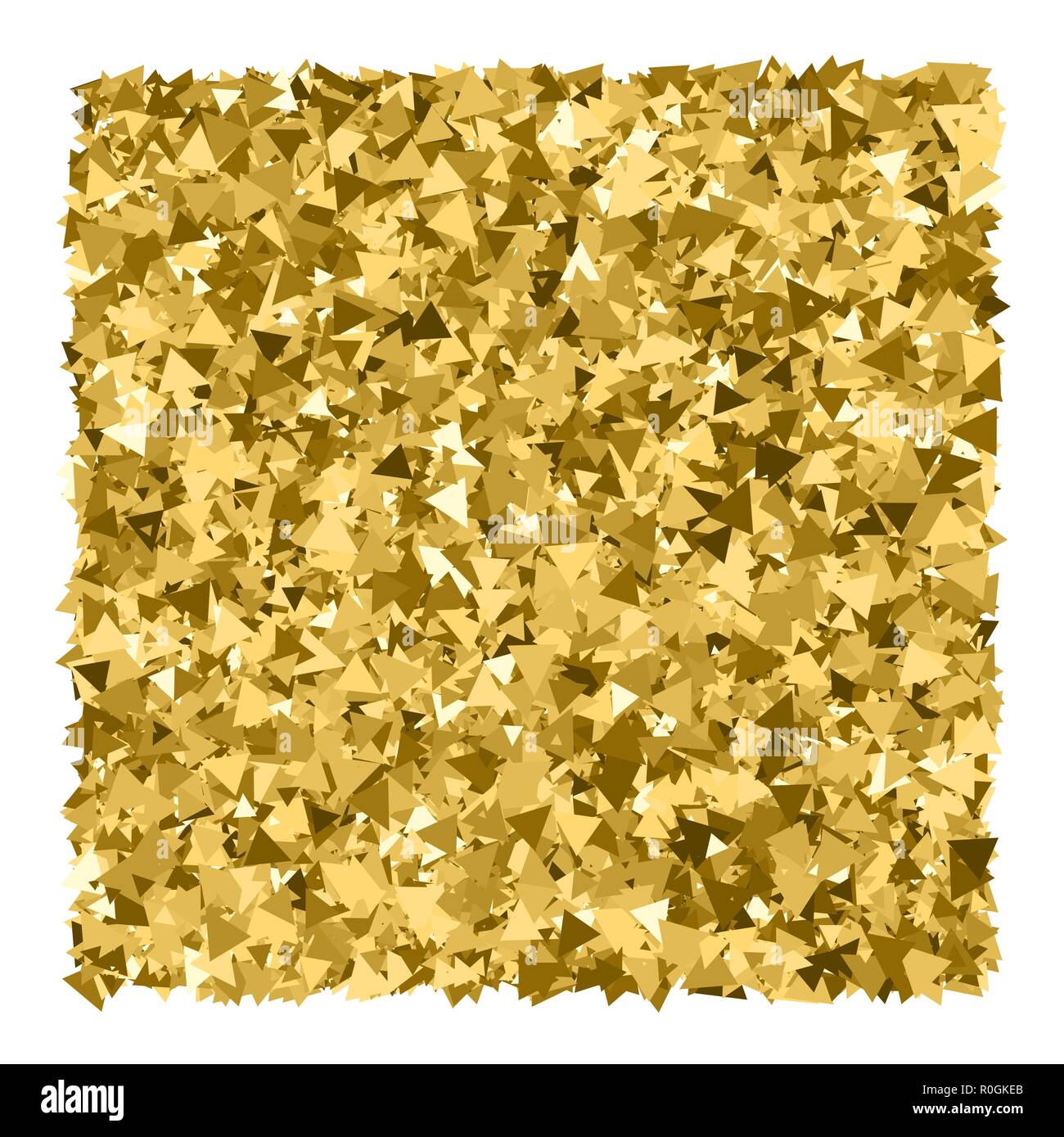 Gold glitter texture isolated on white. Glittering tinsel. Gilded ...