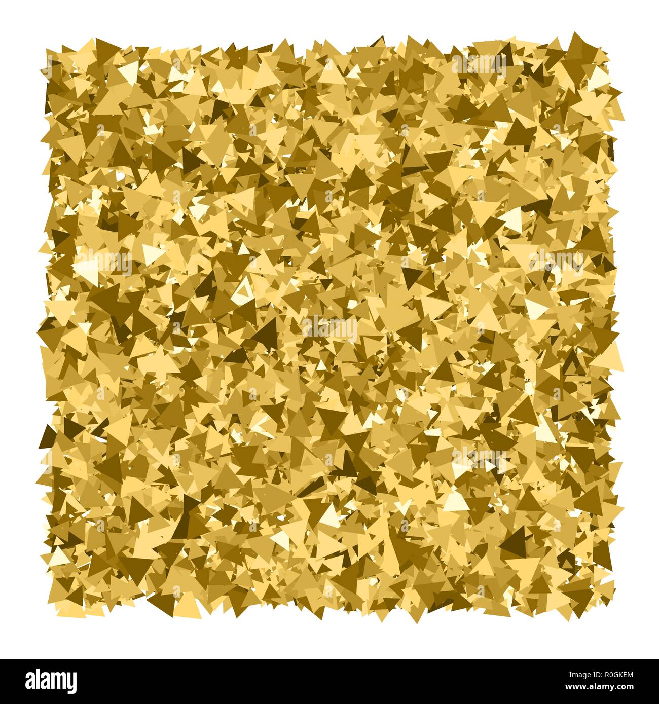 Gold glitter texture isolated on white. Glittering tinsel. Gilded ...