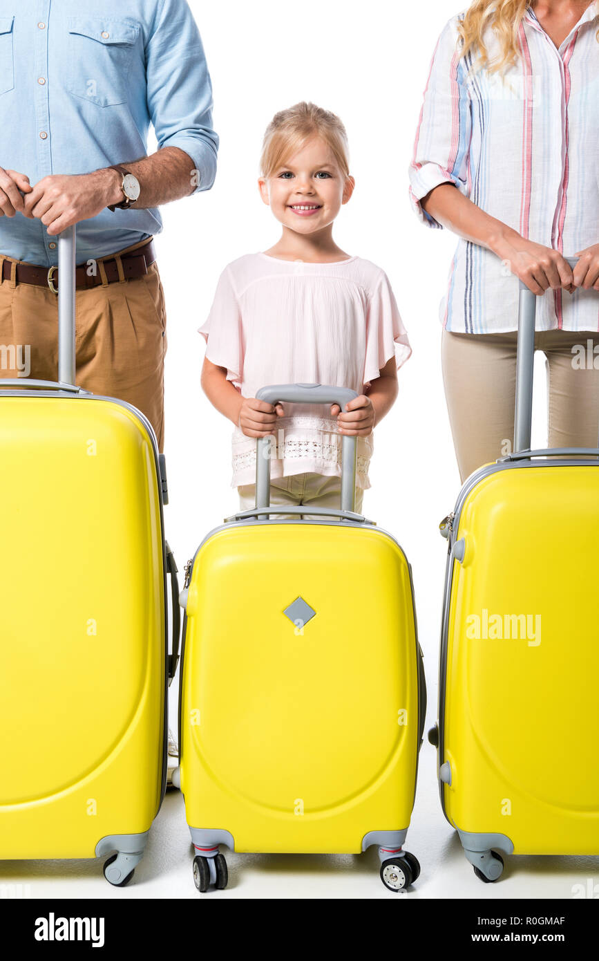 Happy family travelers mom dad hi-res stock photography and images - Alamy