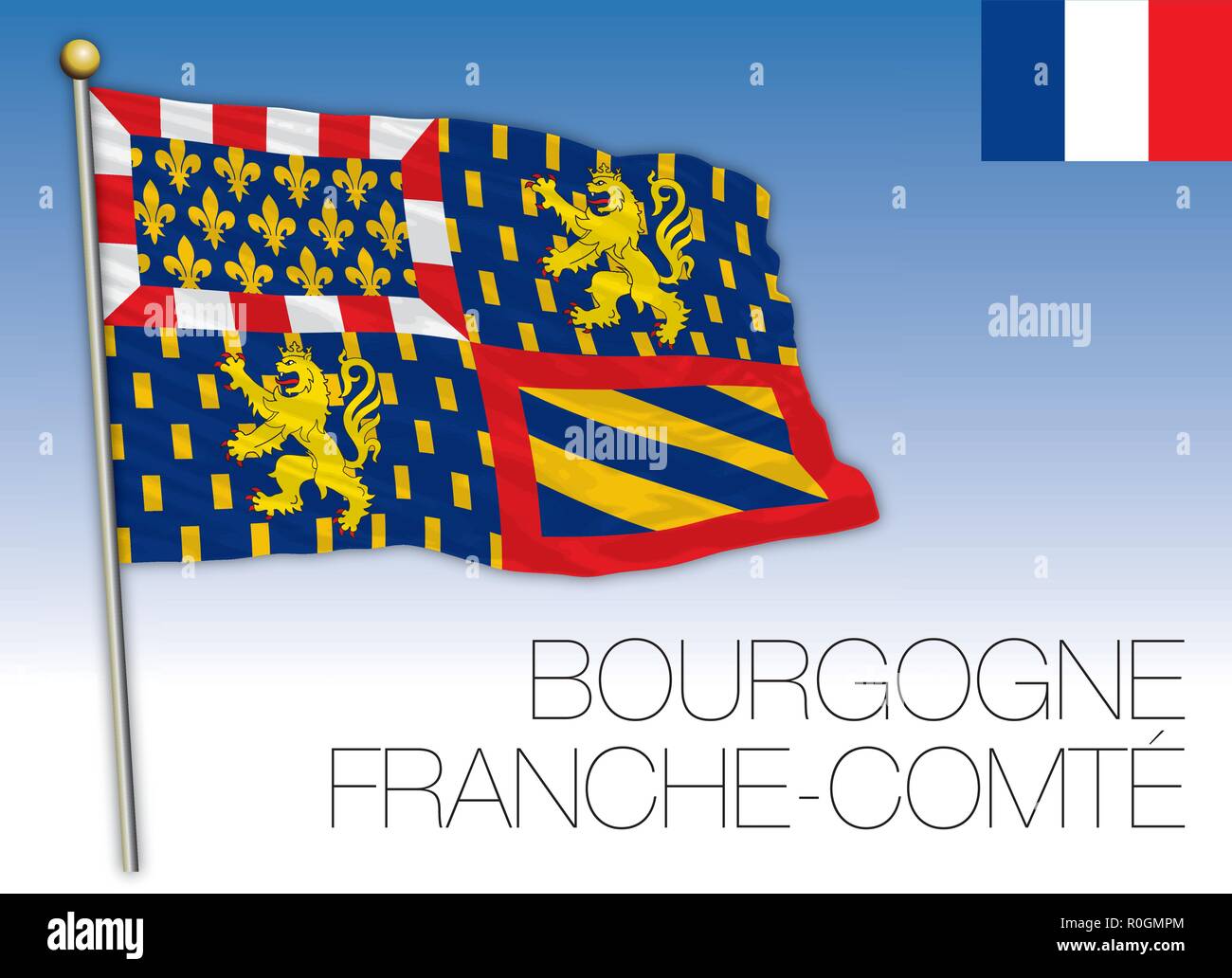 Bourgogne franche comté sign Stock Vector Images - Alamy