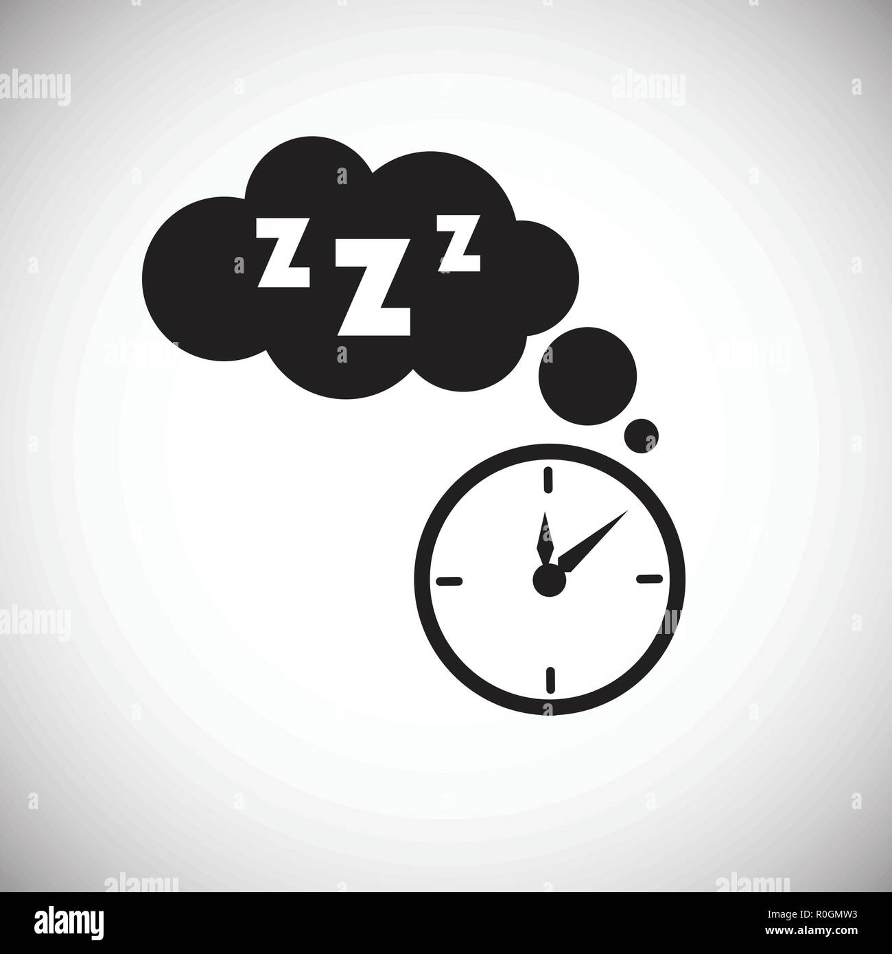 Sleep time on white background icon Stock Vector Image & Art - Alamy
