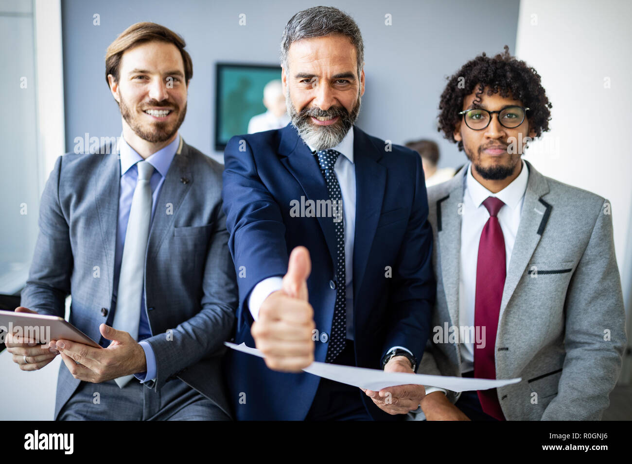 Team happy hi-res stock photography and images - Alamy