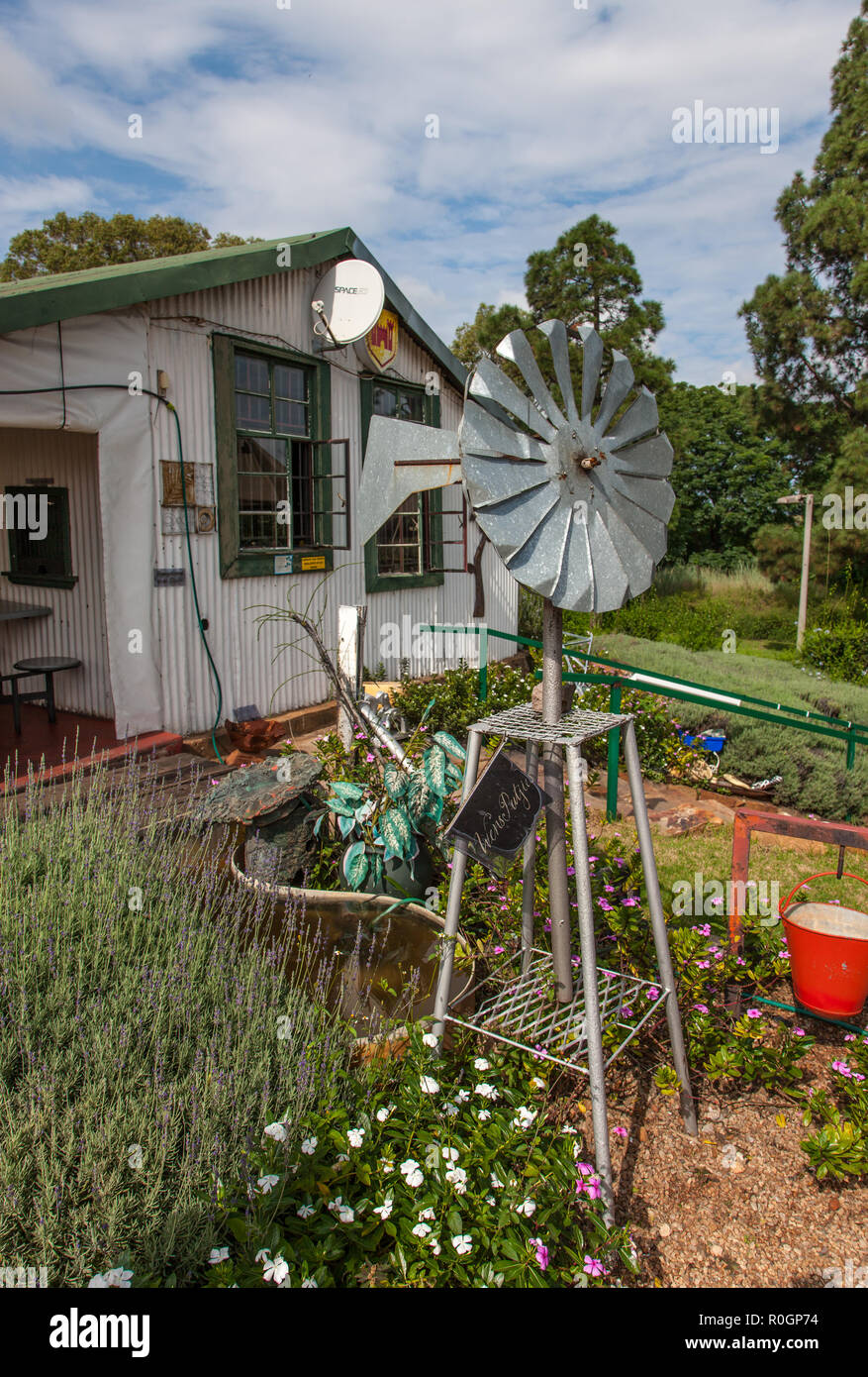Historic station and buildings in the diamond town of Cullinan, South ...