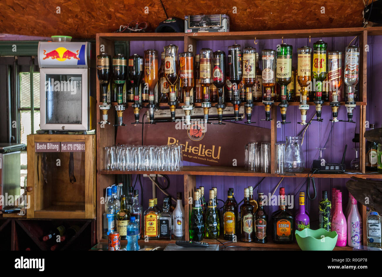 Historic station and buildings in the diamond town of Cullinan, South ...