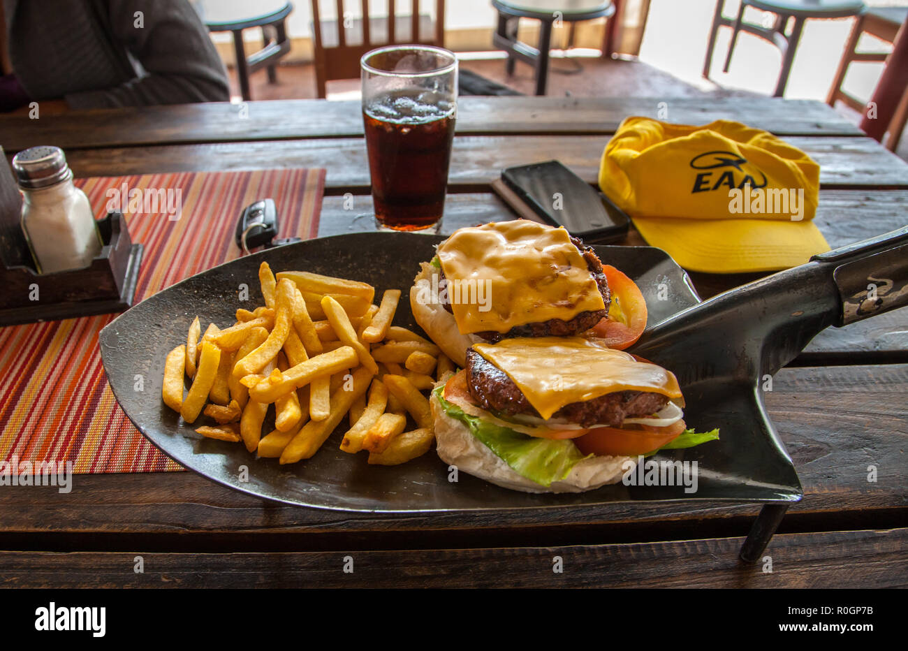 Historic station and buildings in the diamond town of Cullinan, South ...