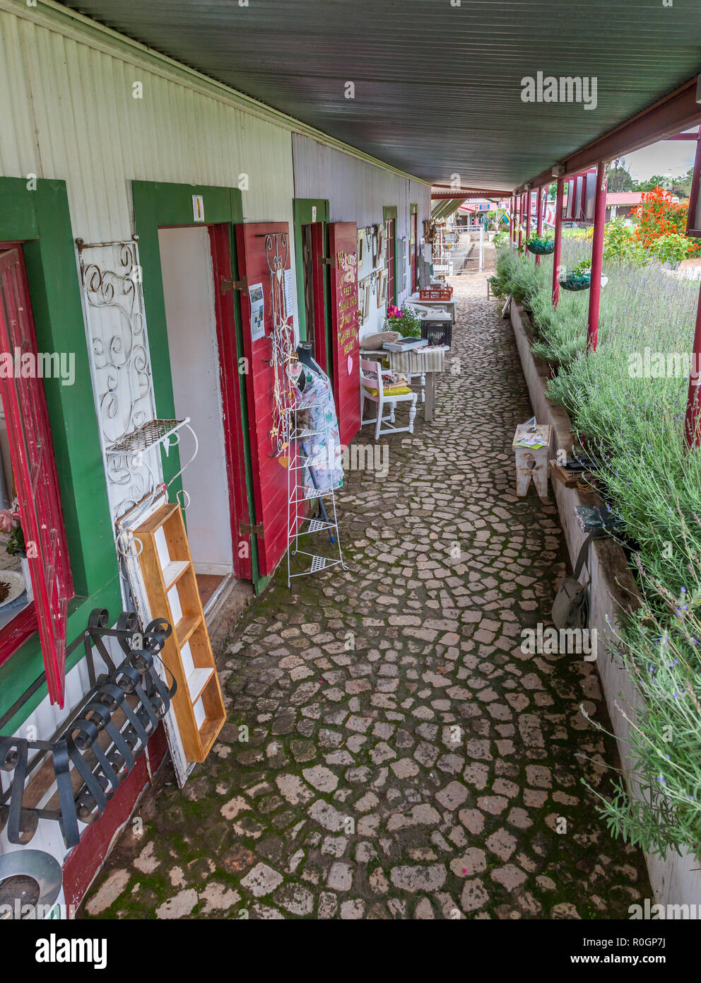 Historic station and buildings in the diamond town of Cullinan, South ...