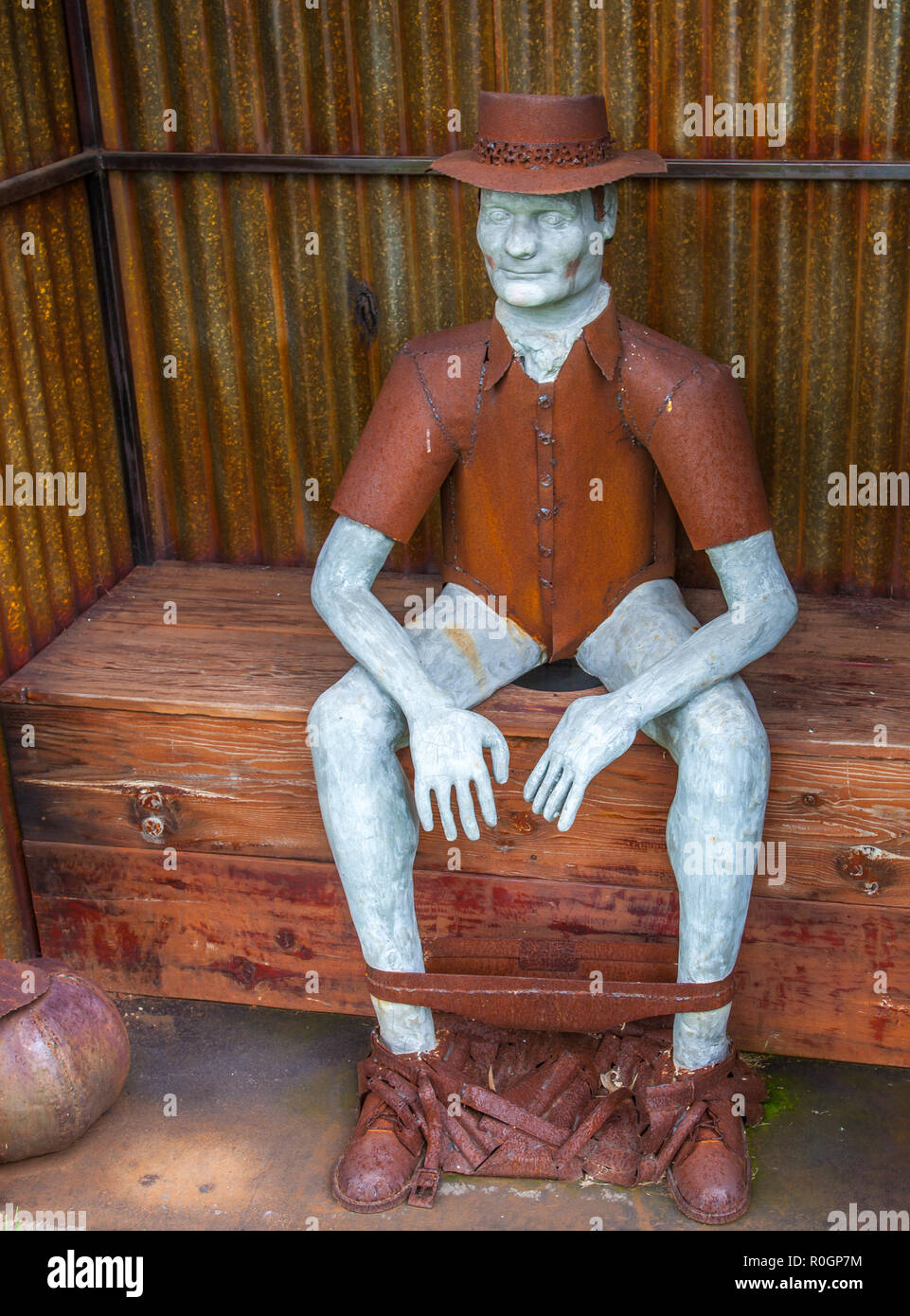 Historic station and buildings in the diamond town of Cullinan, South ...