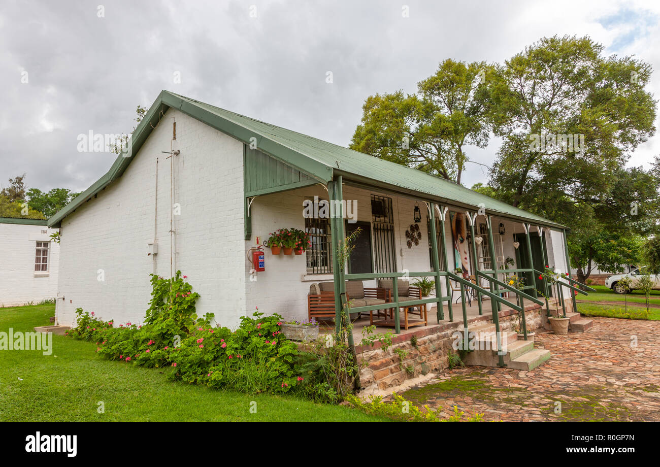 Historic station and buildings in the diamond town of Cullinan, South ...