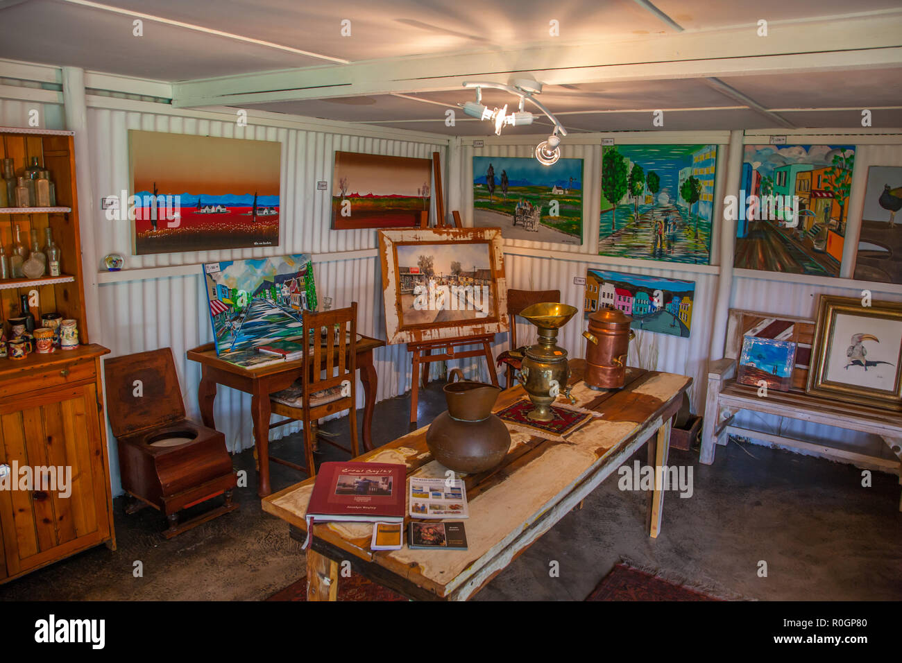 Historic station and buildings in the diamond town of Cullinan, South ...