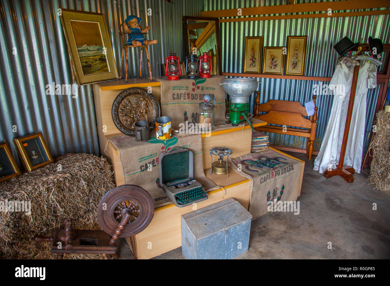 Historic station and buildings in the diamond town of Cullinan, South ...