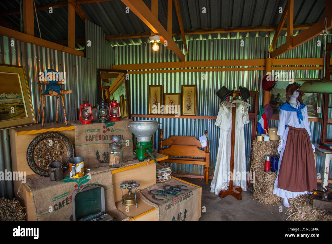 Historic station and buildings in the diamond town of Cullinan, South ...