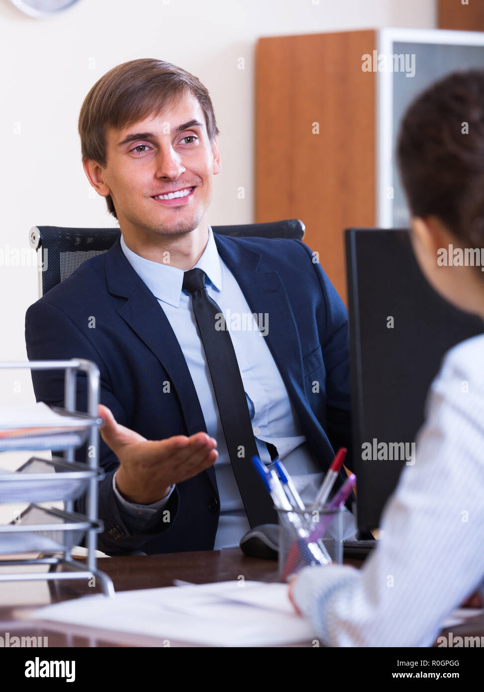 Job interview practice hi-res stock photography and images - Alamy