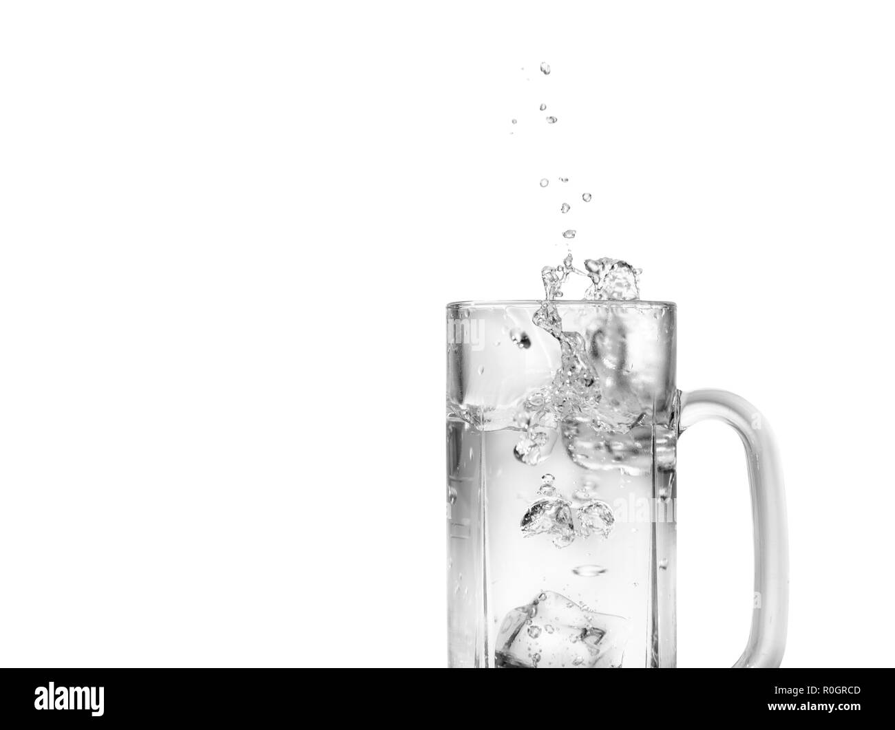 Ice cubes water splashes isolated hi-res stock photography and images ...