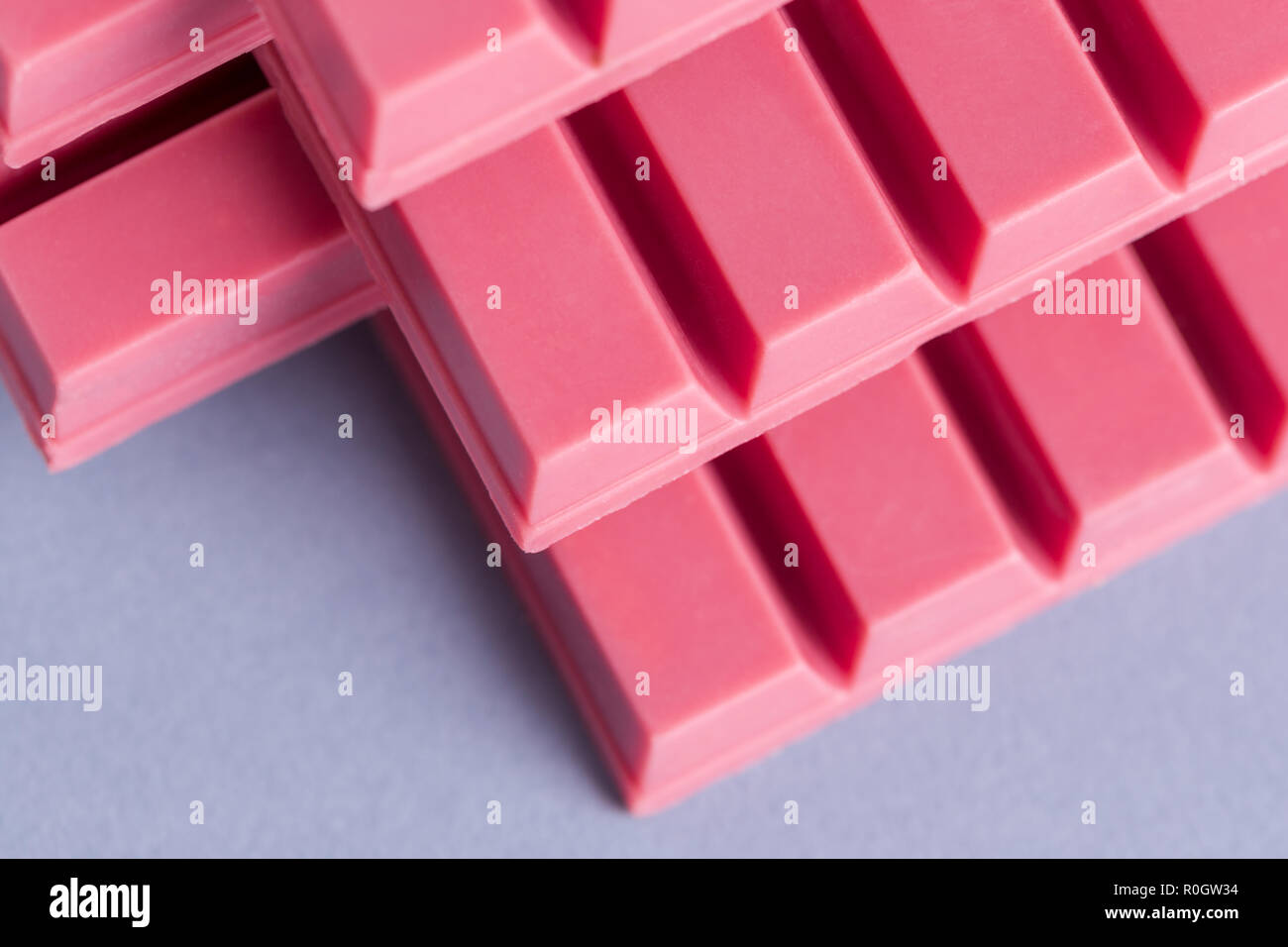 Finger Ruby Chocolate Bar made from ruby cocoa bean. New dimension of ...