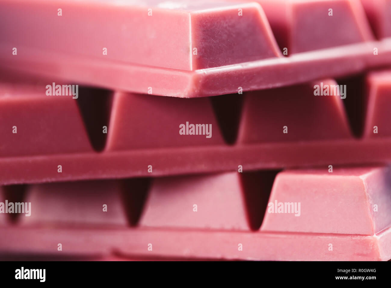Finger Ruby Chocolate Bar made from ruby cocoa bean. New dimension of ...