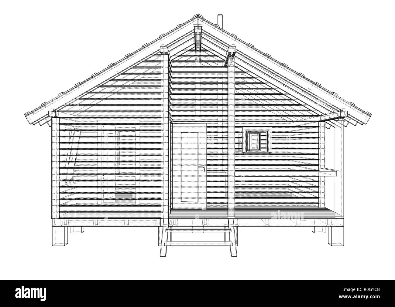 Floor plan elevation Stock Vector Images - Alamy