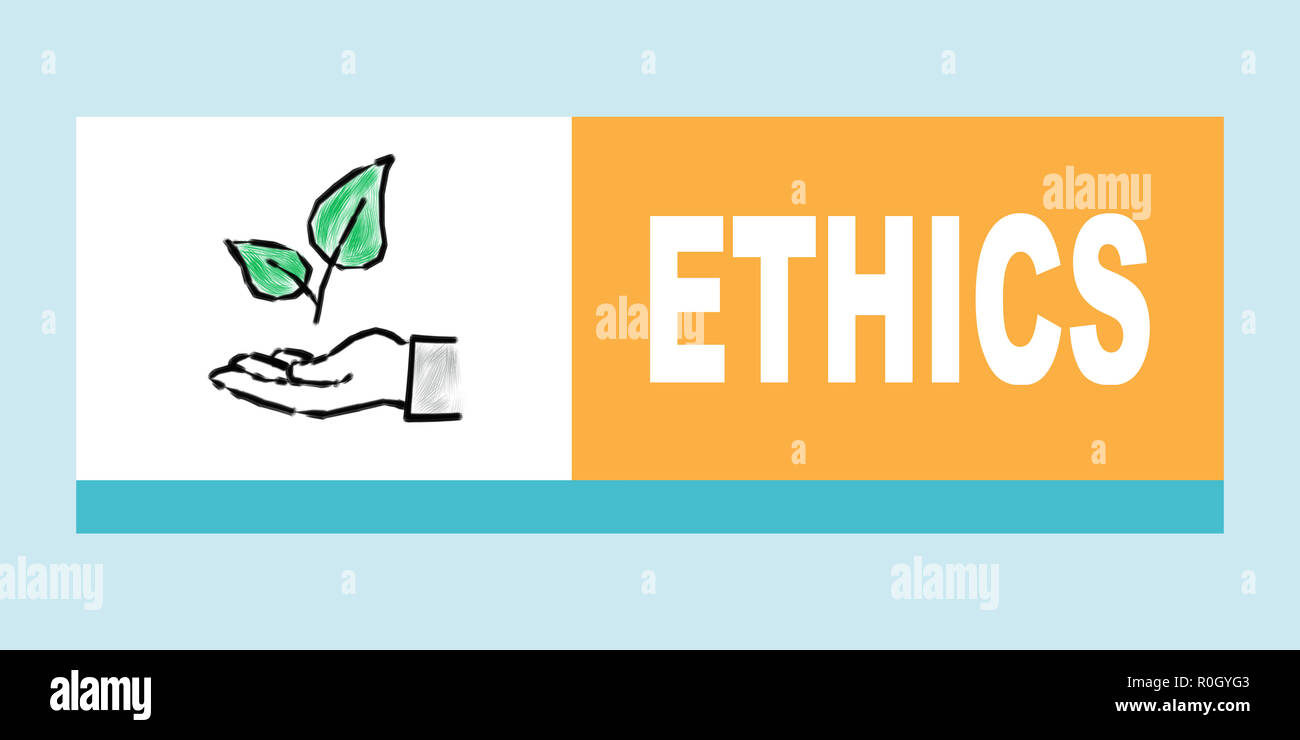 Ethics concept. Illustration with different colored squares Stock Photo ...