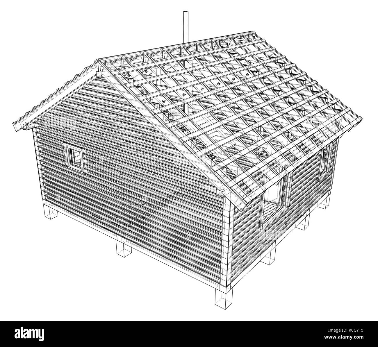 Floor plan elevation Stock Vector Images - Alamy