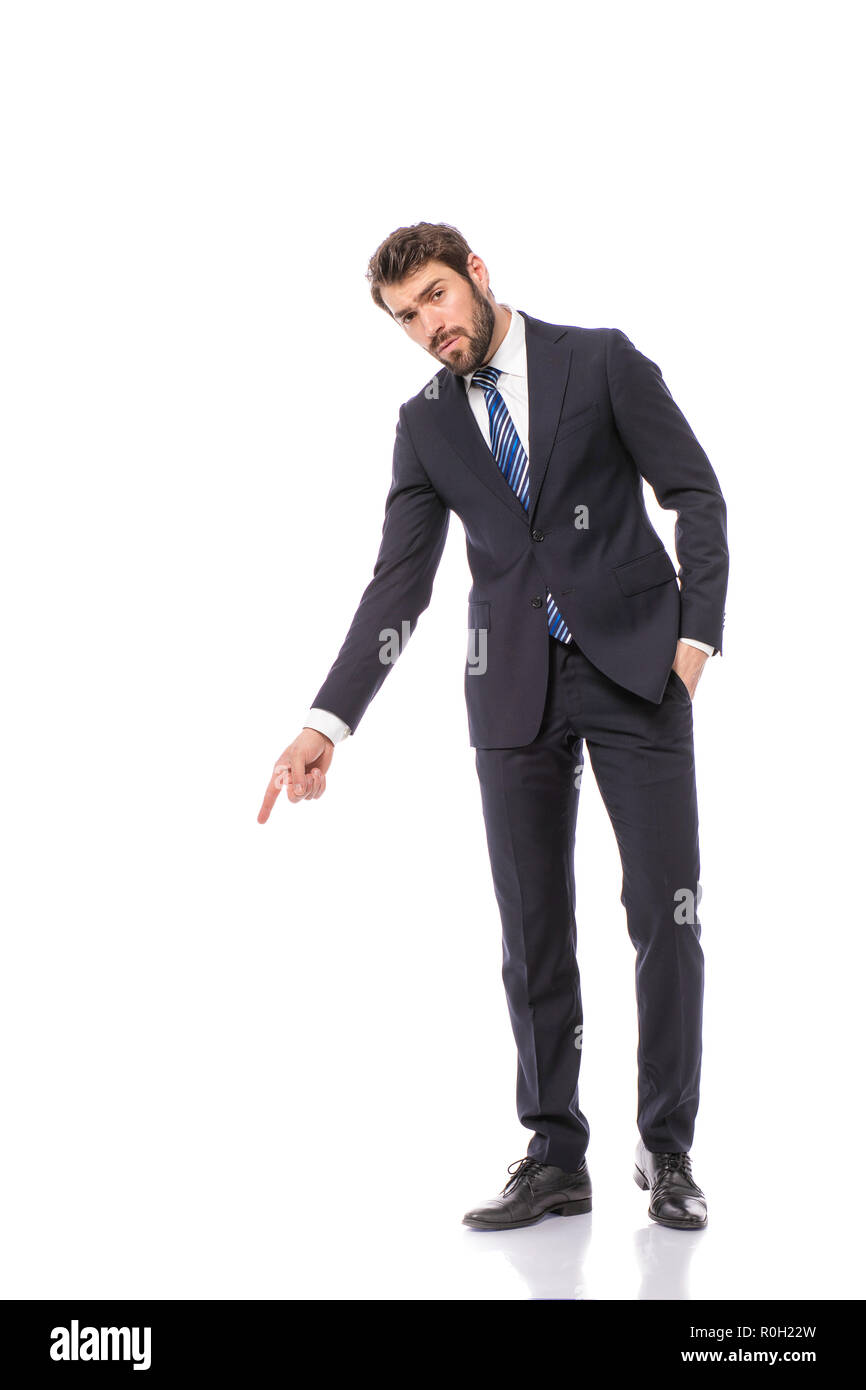 Person Pointing Down