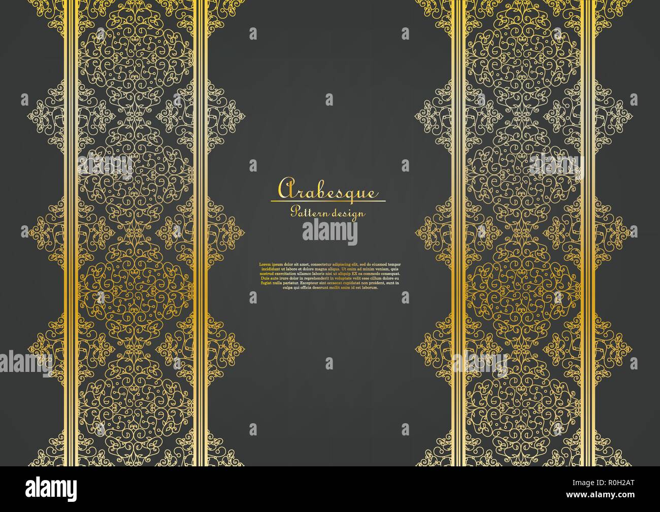 Arabesque thai gold background Stock Vector Images - Alamy