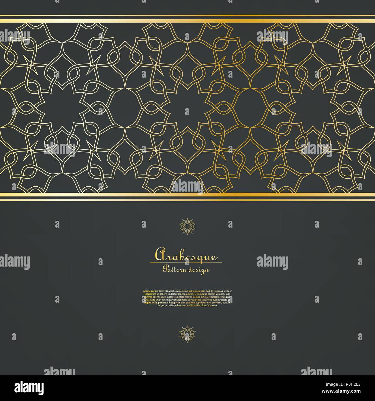 Arabesque thai gold background Stock Vector Images - Alamy
