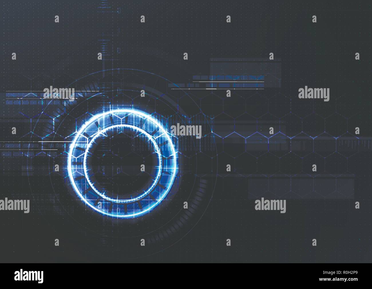 Technological intelligent interface encryption system abstract background template vector design ...