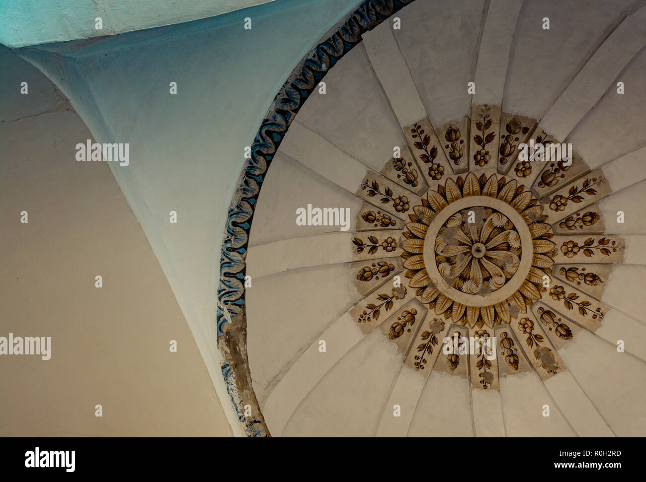 Inner view of dome in Ottoman architecture in, Istanbul, Turkey Stock ...
