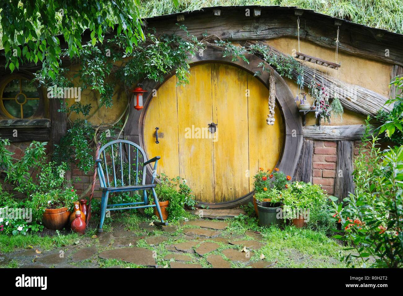 Hobbiton Movie Set Stock Photo - Alamy