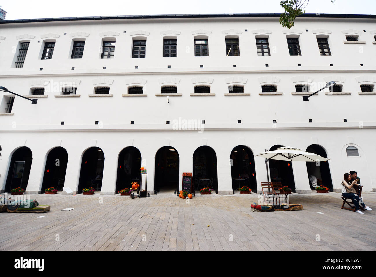 The restored former central Police station and the VIctoria Prison in ...