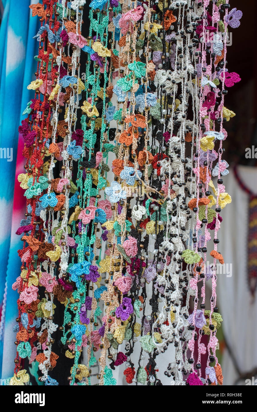 Turkish colorful needle work embroidery flowers as background Stock ...