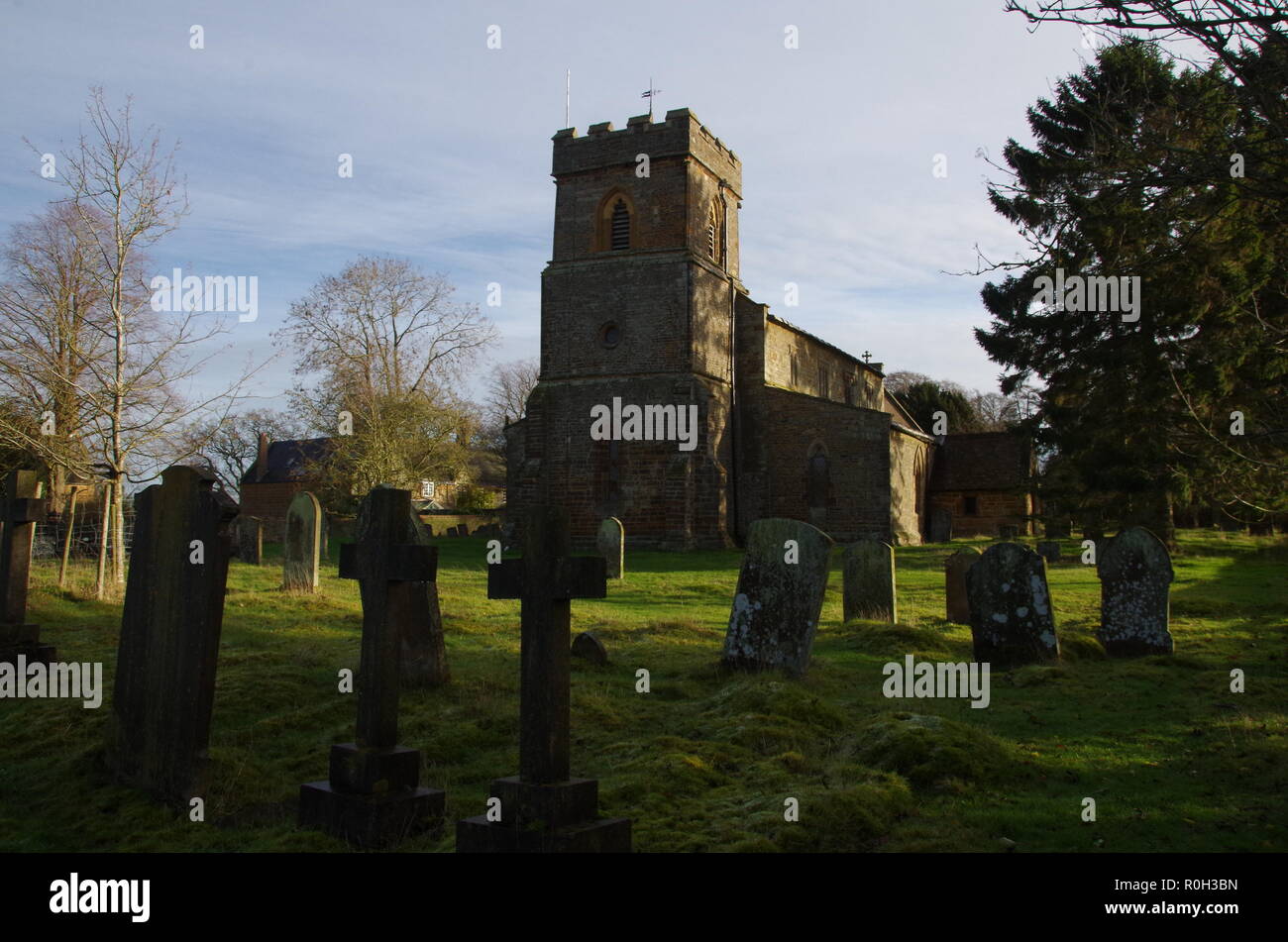 St Mary the Virgin church. Moreton Pinkney. The Macmillan Way. Long ...