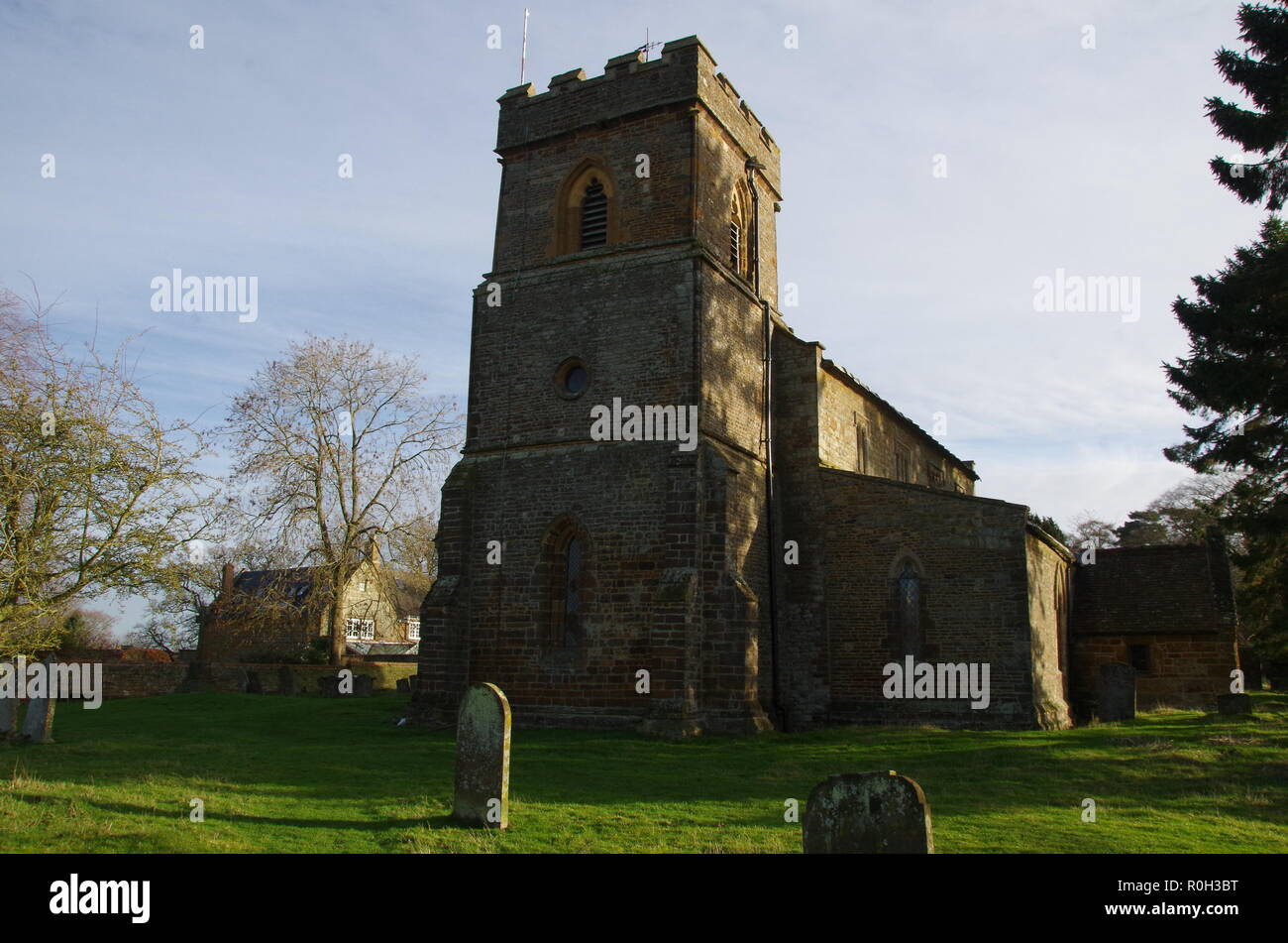 St Mary the Virgin church. Moreton Pinkney. The Macmillan Way. Long ...
