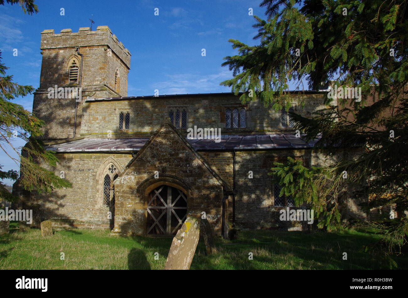 St Mary the Virgin church. Moreton Pinkney. The Macmillan Way. Long ...