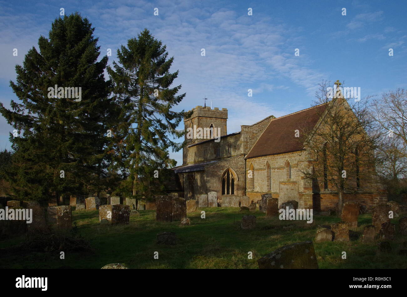 St Mary the Virgin church. Moreton Pinkney. The Macmillan Way. Long ...
