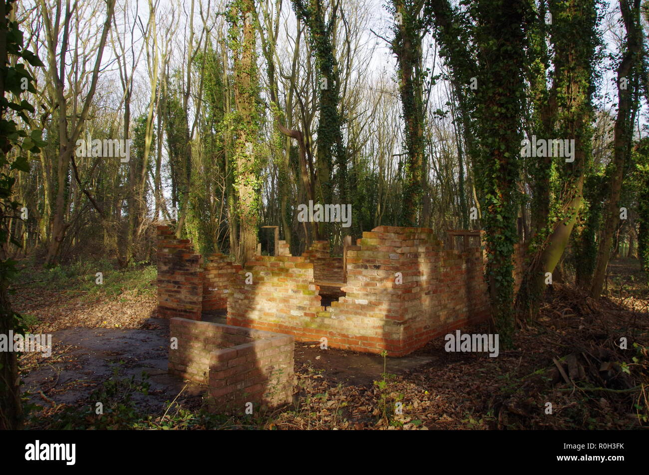 RAF Chipping Warden abandoned remains. The Macmillan Way. Long-distance ...