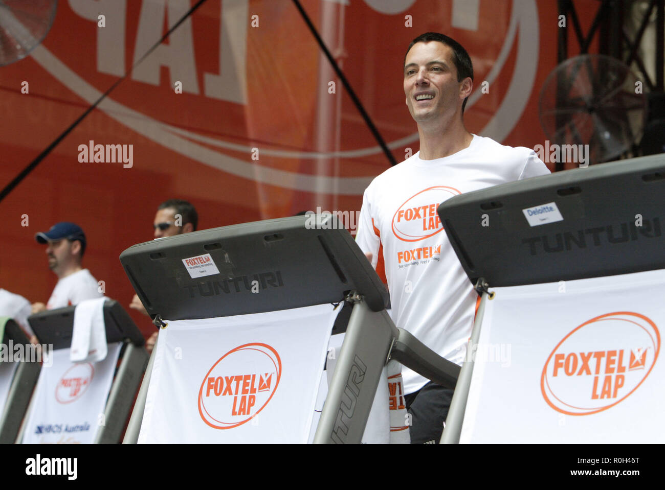Foxtel presenter Mike Hammond The Foxtel Lap fund-raiser for the ...