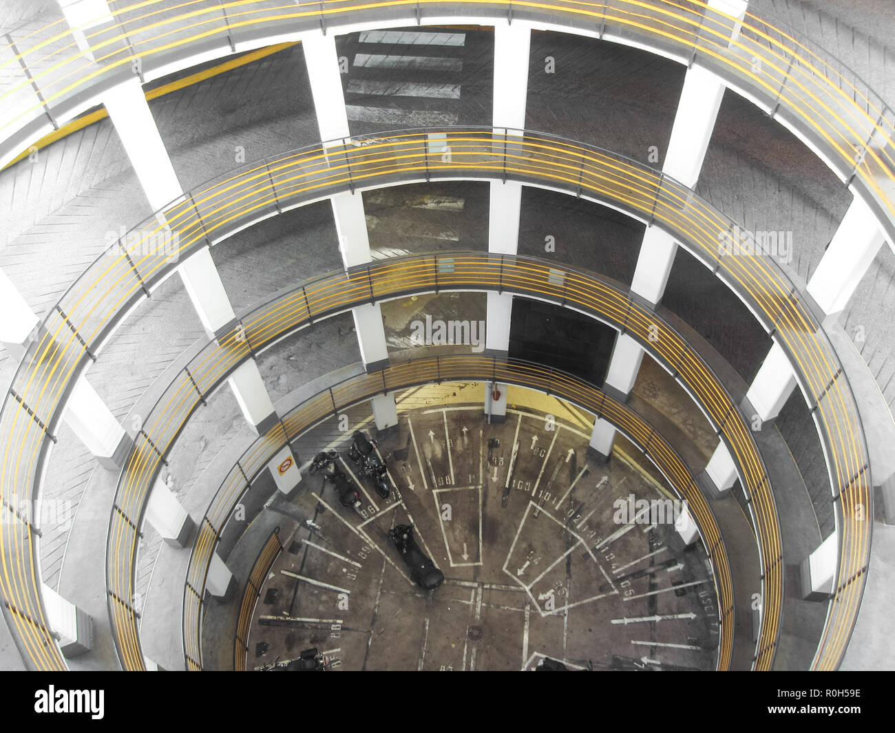 Circular ramp car park hi-res stock photography and images - Alamy
