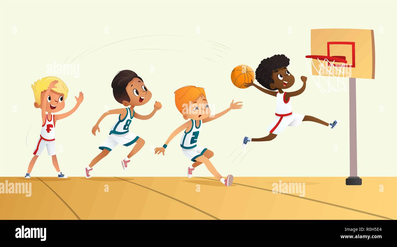 Basketball Team Cartoon